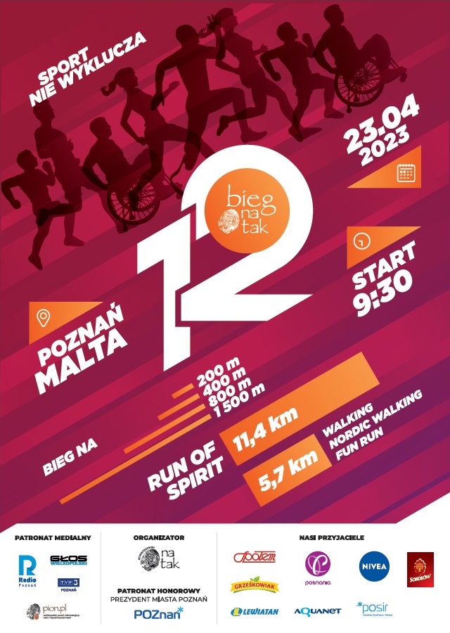 Poznań. XII edycja Biegu Na Tak – Run Of Spirit - Wykluczeni.pl